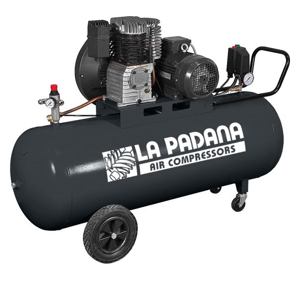 La Padana Portable Industrial Piston Electric Compressor PR 200/4T ...