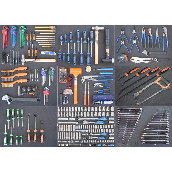 Field Service Tool Kit - 413pc - Metric/SAE - White + BONUS EVA